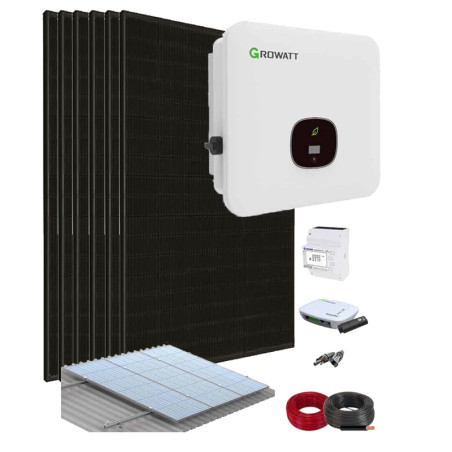 Kit Fotovoltaico 5 kW Trifásico con placas JA SOLAR de 405W Full Black